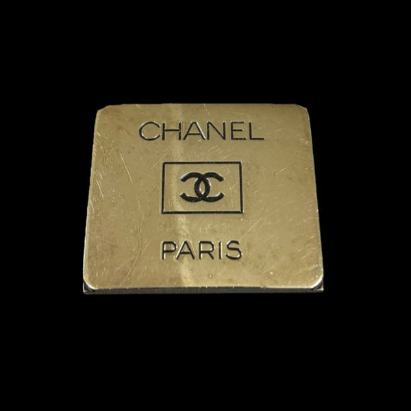 CHANEL Silver Alloy Logo Brooch With Silver Plating & Silver Hardware ...